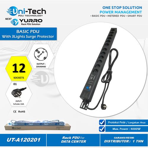 Jual PDU 12 Holes Type Germany With SP Input Schuko 16A Cable Socket ...
