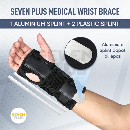 Promo SevenPlus Wrist Brace with Aluminium Splint + 2 Plastic Splint ...