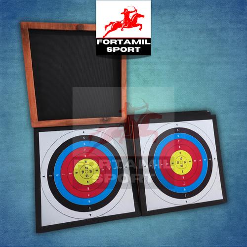 Jual Papan Target Panahan Arrow Bidikan Archery 50x50 cm 150mm bingkai ...