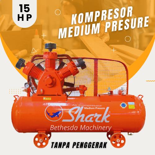 Jual Kompresor Angin Listrik 15HP 12BAR Kompresor Udara 15 HP Shark ...