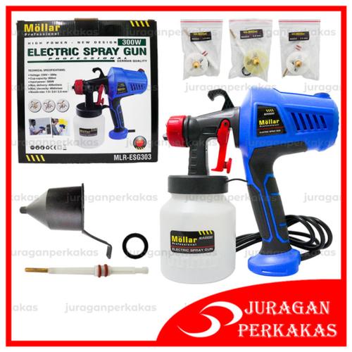 Jual MOLLAR ESG303 Mesin Spray Gun Listrik Alat Semprot Cat Minyak ...