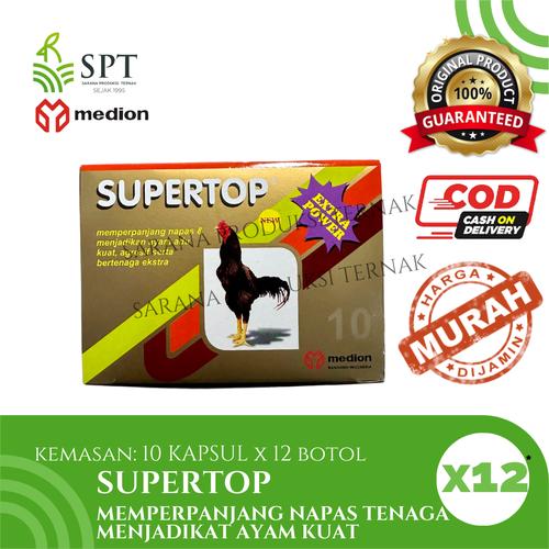 Jual SUPERTOP 10 KAPSUL X 12 BOTOL KEMASAN 1 DUS MEDION SUPER TOP MEMPERPANJANG NAPAS MENJADIKAN ...