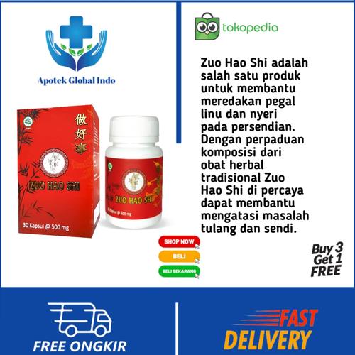 Promo ZHU HAO SHI Herbal Saraf Kejepit Pegal Linu Nyeri Sendi Premium ...