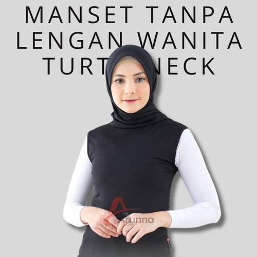 Promo Manset Tanpa Lengan Wanita TurtleNeck Mangset Buntung Lekbong ...
