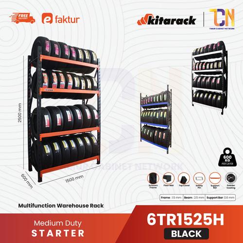 Jual 6TR1525 KITARACK Tire Rack Rak Ban Motor Mobil 600KG Rak Besi ...