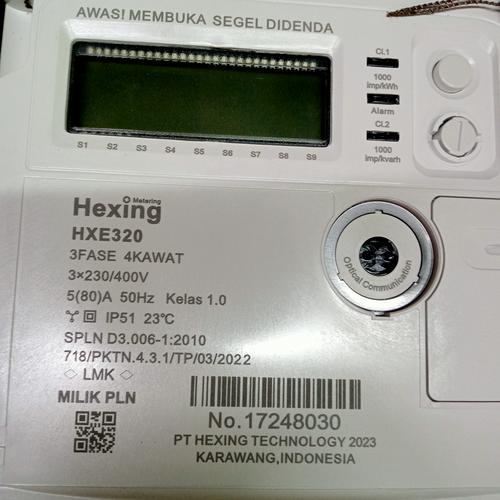 Jual Kwh meter Hexing hxe320 5(80)A 3 phase + tera metrologi resmi - Jakarta Pusat - Panel ...