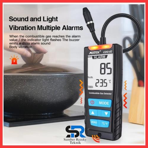 Jual Gas Detector Combustible Mestek Analyzer CGD02 Leak CH4 CO LEL ...