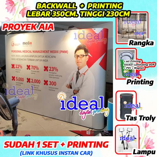 Jual Backwall, Backdrop Pameran, Backdrop portable Lebar 350cm Tinggi 230cm - Jakarta Barat ...