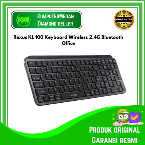 Jual Rexus KL100 / KL-100 / KL 100 Keyboard Wireless 2.4G Bluetooth ...