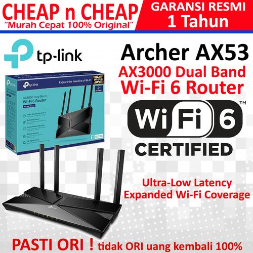 Jual TP-Link Archer AX53 AX3000 WiFi 6 Router - TPlink Router Acces ...