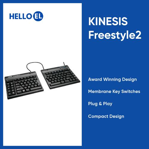 Jual KINESIS Freestyle2 Membrane Ergonomic Split Design Keyboard - 9 ...