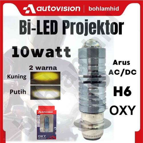 Promo Lampu LED SMASH TITAN Autovision OXY Bohlam Motor AC DC Putih H6 ...
