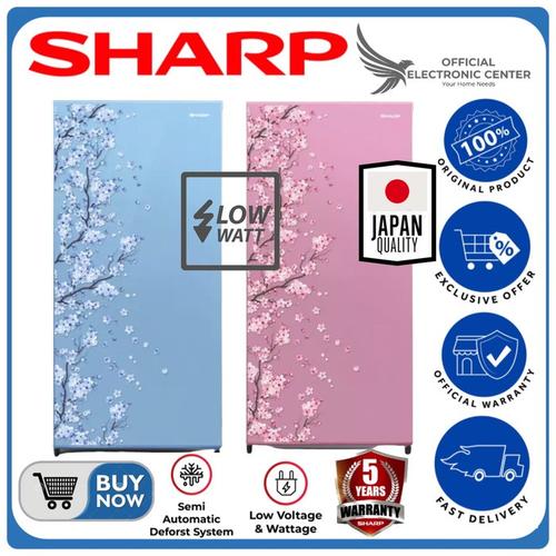 Jual SHARP KULKAS SJ-N182D SJ182D SJ N182D 1 PINTU SUPER COOLING LEMARI ...