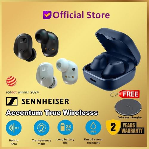 Promo Sennheiser Accentum TWS True Wireless Earbuds Crystal-Clear Sound ...
