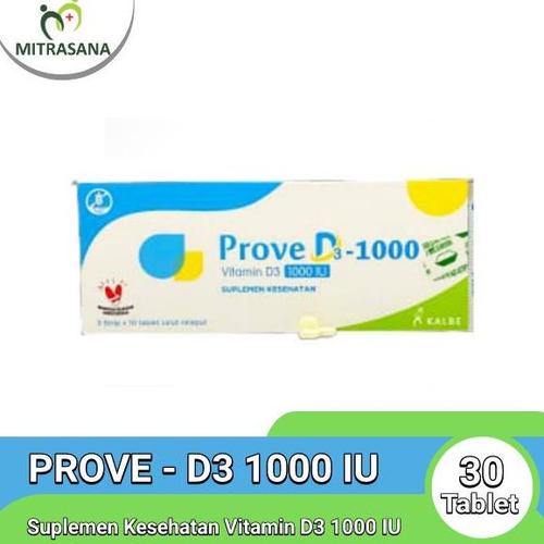 Jual Prove D-3 1000 IU 30 Tablet - Vitamin D3 1000IU Untuk Defisiensi ...