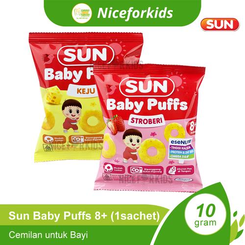 Jual Sun Baby Puffs 8+ (1 sachet) / Snack Bayi Isi 1 sachet / Cemilan ...