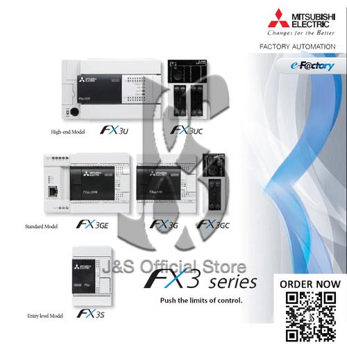 Jual Mitsubishi PLC Compact FX Series FX3U-64MT/ES FX3U-32MR/ES FX3G ...