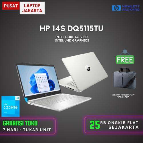 Jual HP 14S dq5115TU - Core i3-1215U ( RAM 4GB 512 SSD ) FHD W11 OHS ...