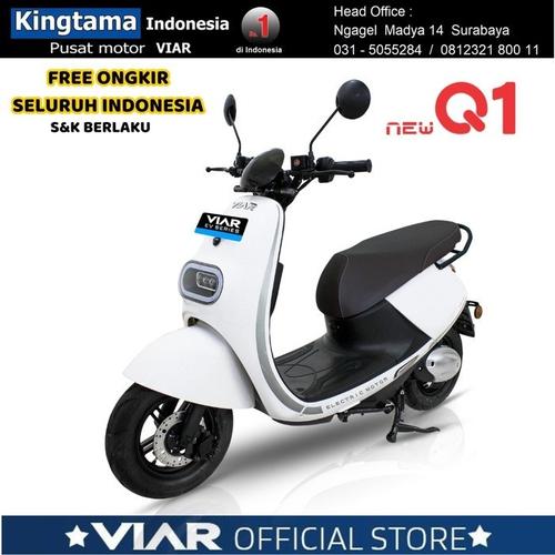 Promo Motor Listrik VIAR NEW Q1 - PROMO- ORIGINAL - Putih, STNK Jakarta ...