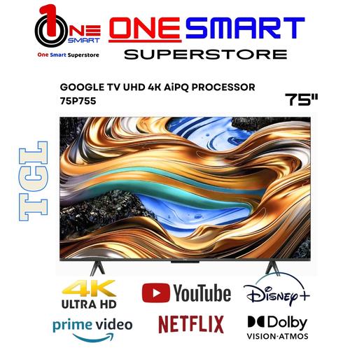 Jual TCL 75P755 Google TV Dolby Atmos . Vision UHD 4K AiPQ Processor 75 ...