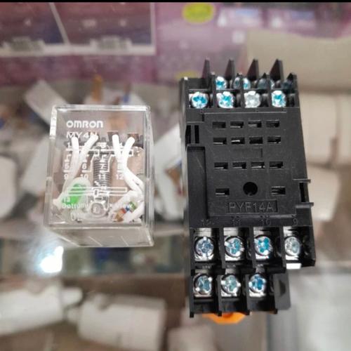 Jual Relay Omron original my4/my4n 24vdc 14 kaki set socket/relay Omron 24vdc - Jakarta Barat ...