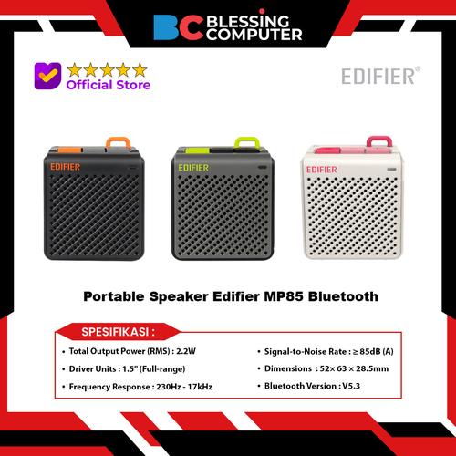 Jual Portable Speaker Edifier MP85 Bluetooth - Black Noir - Kota ...