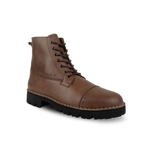 Jual sepatu pria boots sleting kulit wolf jack russel brown - sepatu ...