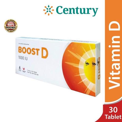 Jual BOOST D 1000 IU 1 BOX ISI 30 TABLET/VITAMIN D3/VITAMIN D/DAYA ...