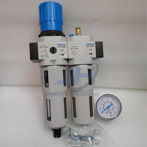 Jual FESTO FRC-1/2-D-MIDI AIR UNIT REGULATOR LUBRICATOR 16Bar Drat 1/2 ...