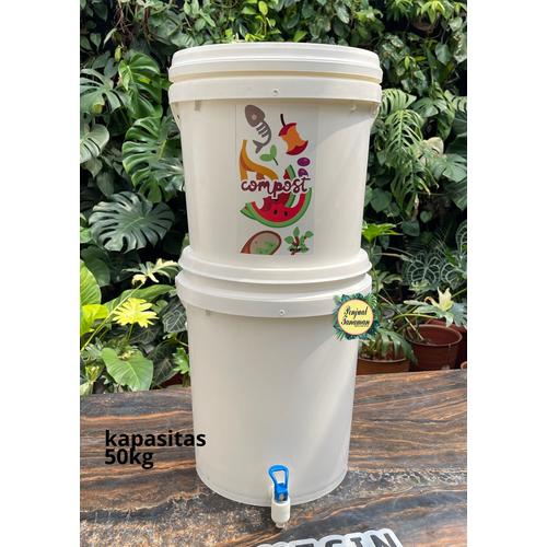 Jual Tong Kompos Komposter Tempat Kompos 50kg - Kota Depok ...