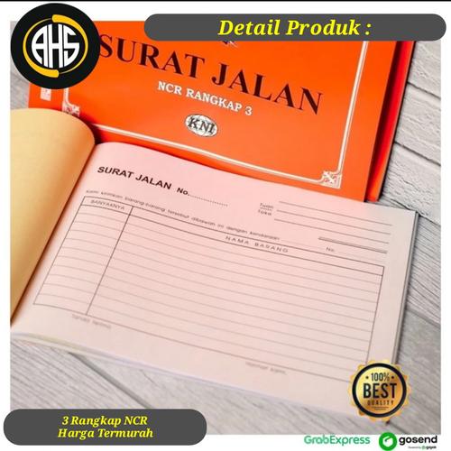 Jual Surat Jalan 3 Play NCR 3 Buku Tanda Terima Pengiriman Barang Buku ...