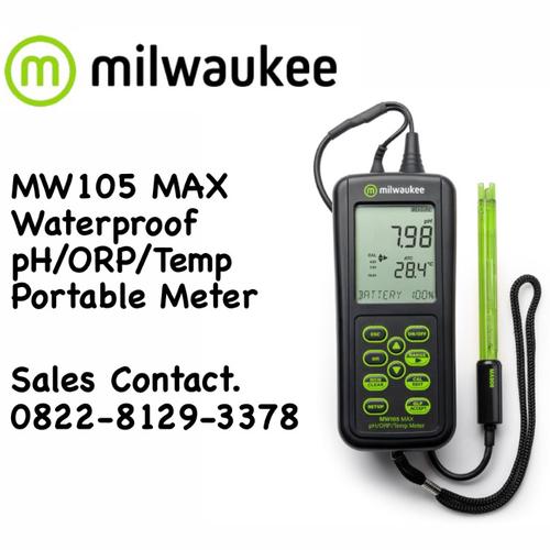 Jual Milwaukee MW105 MAX Waterproof pH/ORP/Temp Portable Meter ...