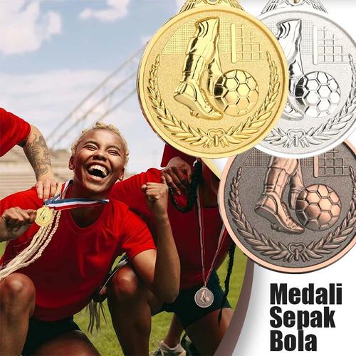 Jual 3 Pcs Medali Sepak Bola 1 Set Medali Lomba Medali Logam Medali ...