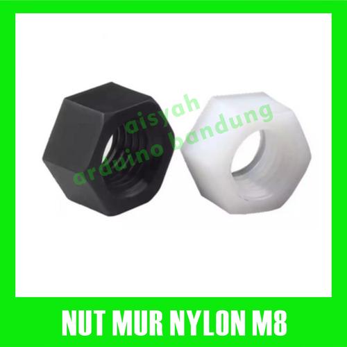 Jual Nut Mur Nylon M8 Pilar Spacer PCB M8 Standoff Nut M8 mm Nilon ...