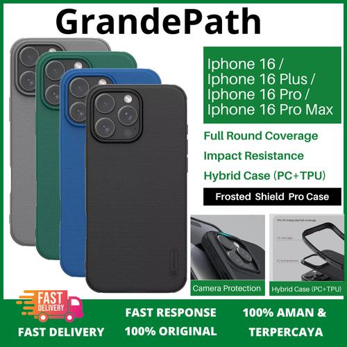 Jual Case iPhone 16 Pro Max Plus NILLKIN Frosted Pro Hybrid Casing ...