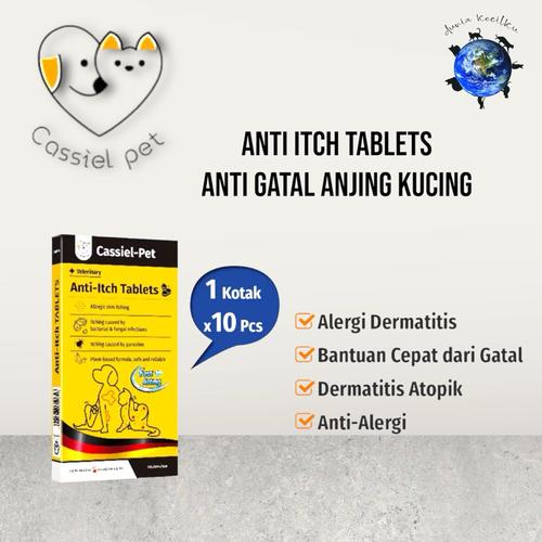 Jual Cassiel Itch Relief Tablets Anti Gatal / Alergi / Radang Kulit ...