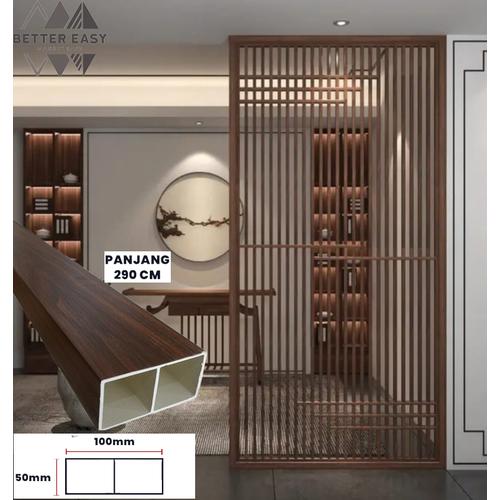Jual PVC Hollow Partisi | WPC Indoor Hollow Kisi Kisi | Pembatas ...