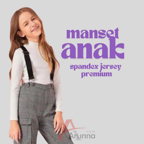 Promo Manset Anak Lengan Panjang Usia 5 - 9 Tahun Bahan Adem - Cream, 5 ...