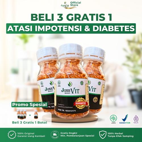 Jual Joss Vit Paket 3 Botol Obat Atasi Diabetes Gula Darah dan ...