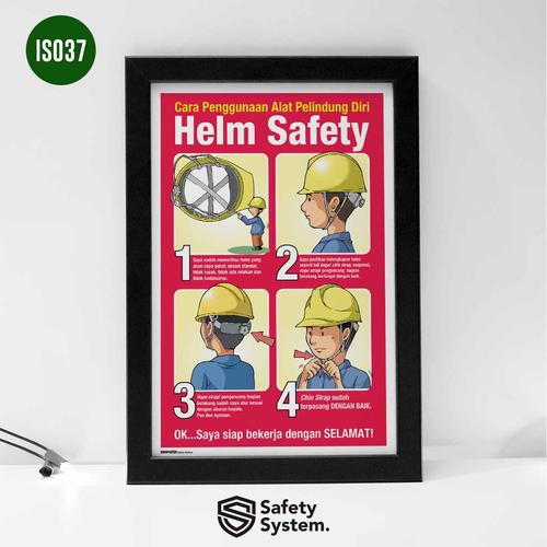 Jual Poster K3 Safety Cara Penggunaan APD PPE - Helm Safety Pelindung ...