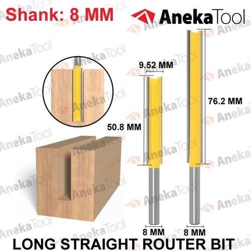 Jual Mata Profil Router Lurus Panjang Long Straight Router Bit - 6.35mm ...