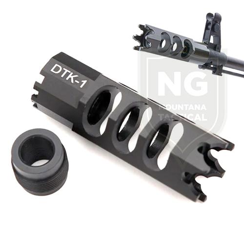 Jual Flashhider DTK 1 Zenitco Muzzle Brake 14mm CCW AEG GBB WGB ...