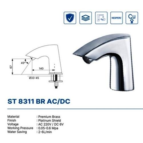 Jual SENSOR COLD TAP DEKKSON ST 8311 BR AC/DC CP GM BK Washtafel Automatic Sensor Basin Faucet ...