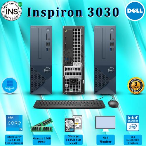 Jual CPU DELL Inspiron 3030 SFF i5-14400 32GB 512GB SSD/1TB SSD/1TB ...