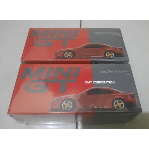 Jual Mini GT Mijo Nissan Silvia Rocket Bunny red limited stiker khusus ...