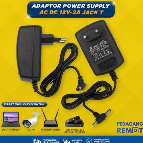 Jual adaptor 2a 12v ac dc murni trafo power supply jack t / adaptor 12v ...