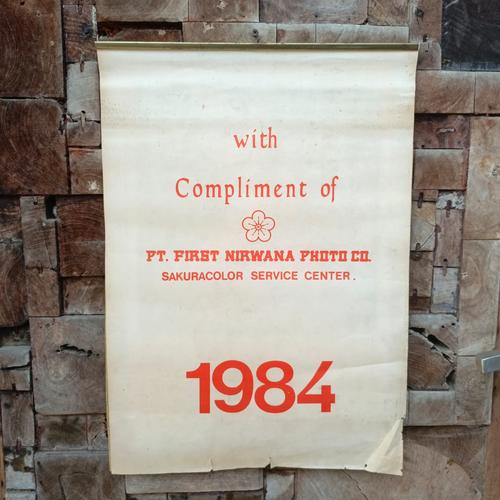 Jual Barang jadul KALENDER TAHUN 1984 dwi wulan Kondisi New old stock ...