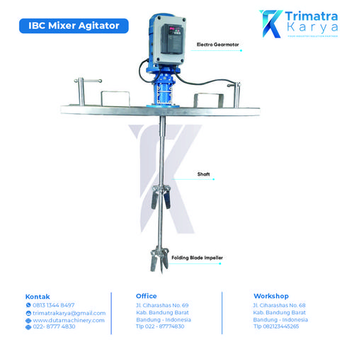Jual Mixer Agitator untuk Tangki IBC / Kempu - VARIABLE SPEED - Kab ...