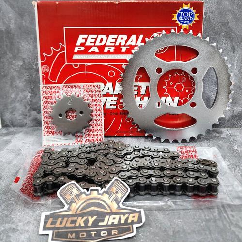 Jual Gearset Girset Chainkit Gear Gir Set Rantai Supra X Lama Supra Fit ...