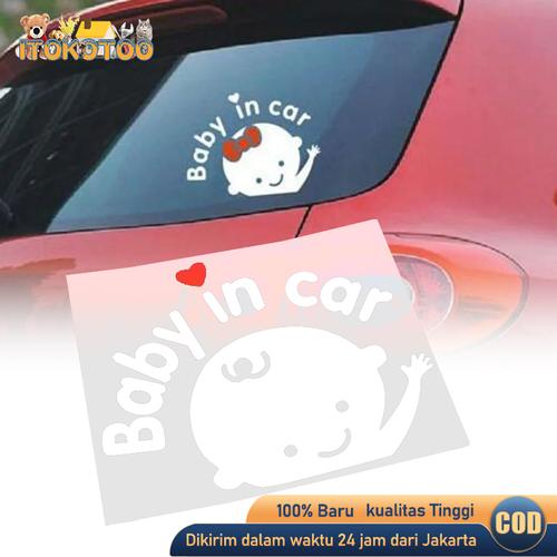 Jual Stiker Mobil Baby In Car Setiker Kaca Mobil Belakang Baby On Board ...